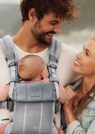 Baby Carrier Harmony in silver 3D Mesh - BabyBjörn