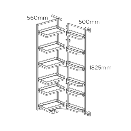 600mm oven cabinet | kaboodle kitchen