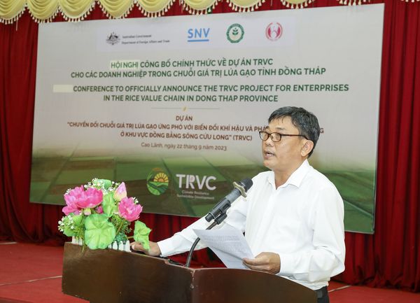 Conference announcing the TRVC project in Vietnam’s Kien Giang province ...
