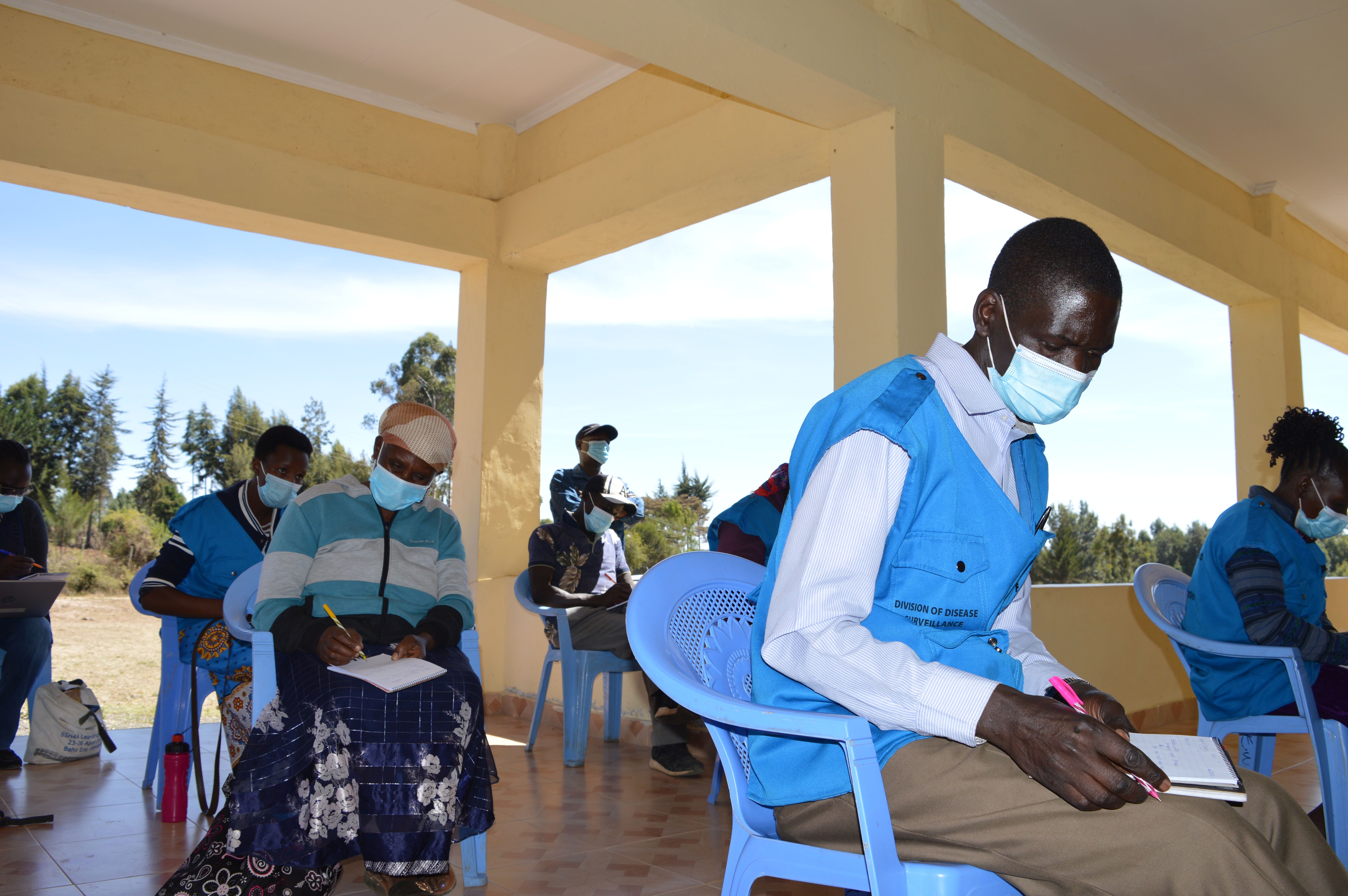 Community health volunteers in Nakuru Kenya get organised against COVID ...