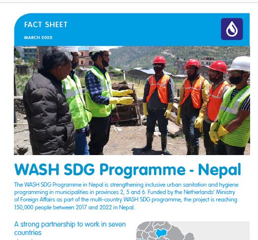 Fact sheet: WASH SDG Programme - Nepal | SNV