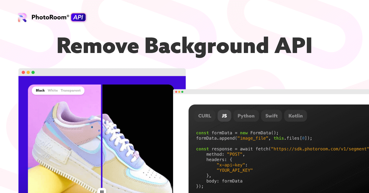 AI Image Generator API - Optimize your image workflows | Photoroom
