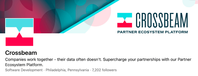 Image shows the Crossbeam header from their LinkedIn business page
