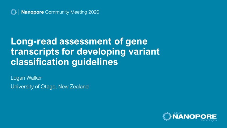 Long-read assessment of gene transcripts for developing variant ...