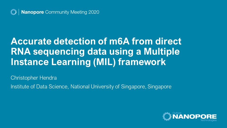 Accurate Detection Of M6a From Direct Rna Sequencing Data Using A Multiple Instance Learning 8518