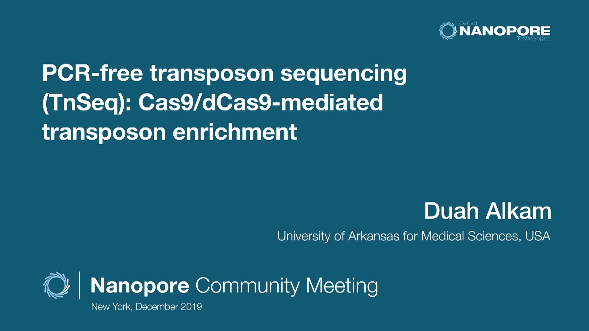 PCR-free transposon sequencing (TnSeq): Cas9/dCas9-mediated transposon ...