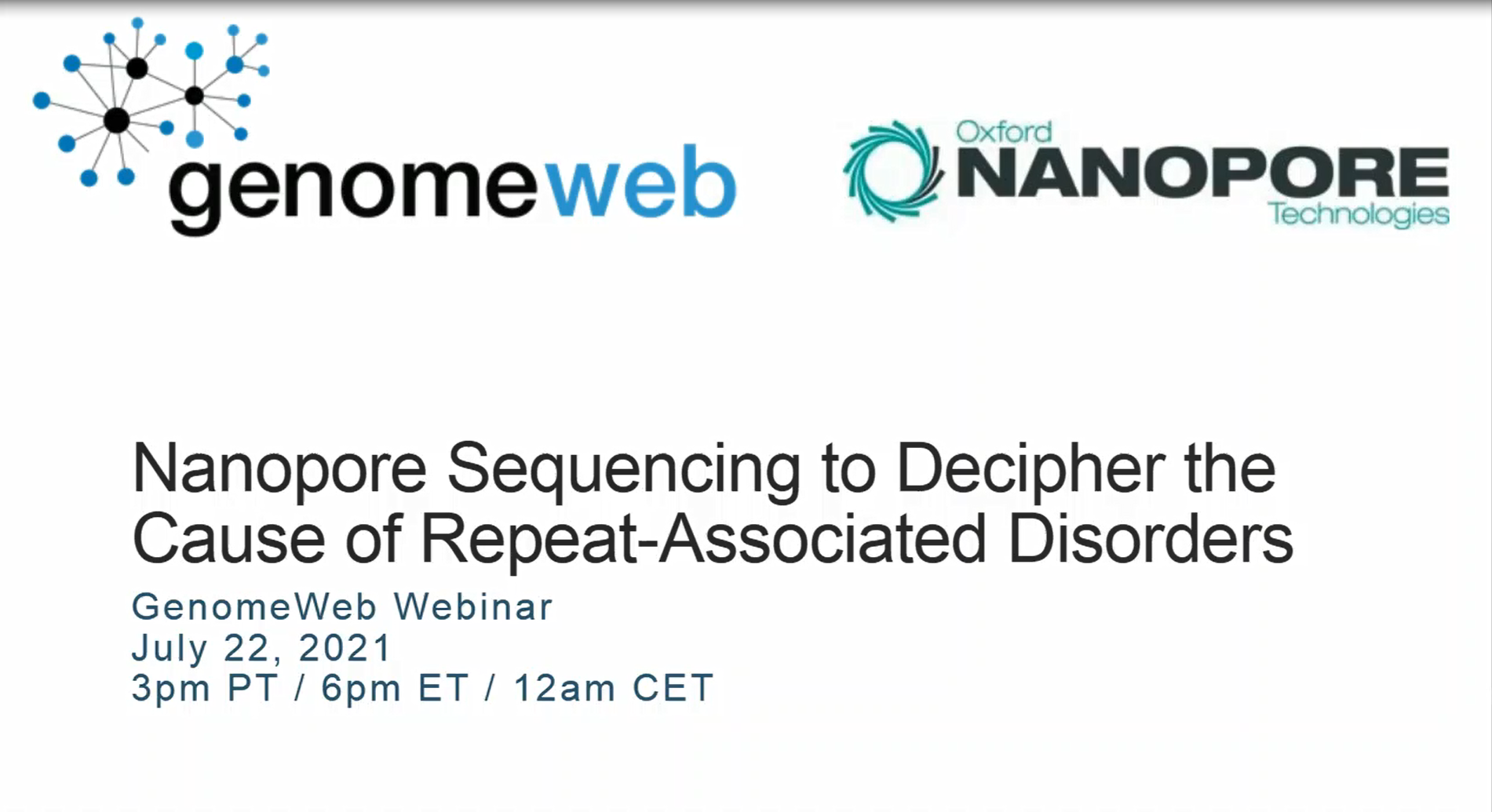 Nanopore Sequencing To Decipher The Cause Of Repeat Associated Disorders
