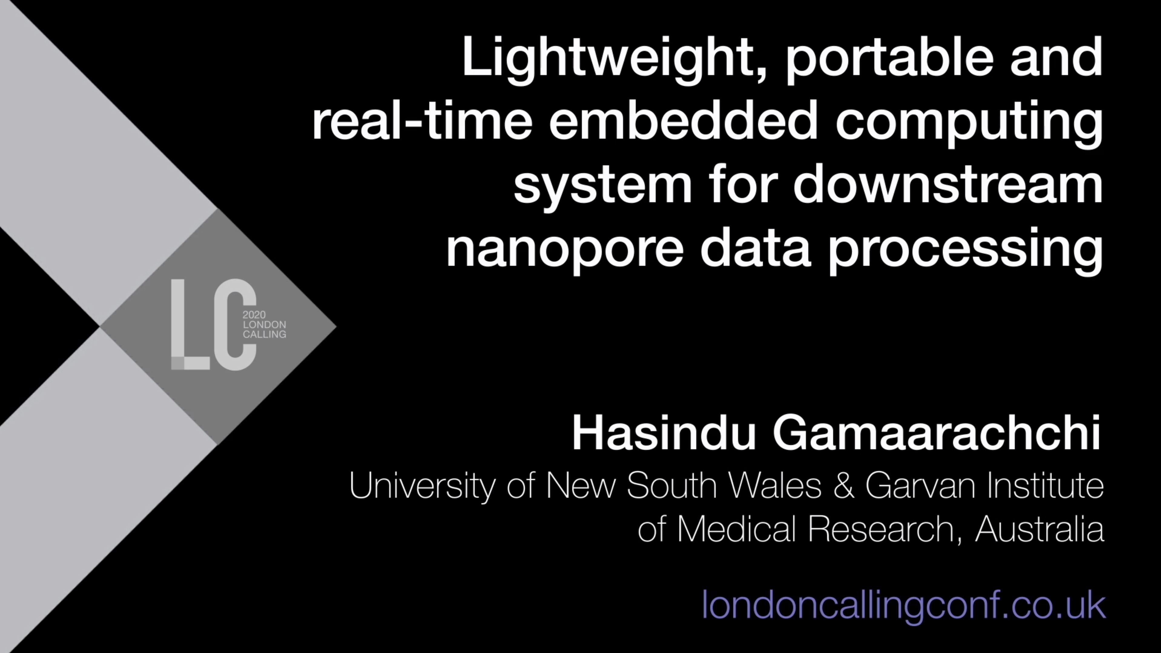 Lightweight, portable and real-time embedded computing system for downstream nanopore data ...