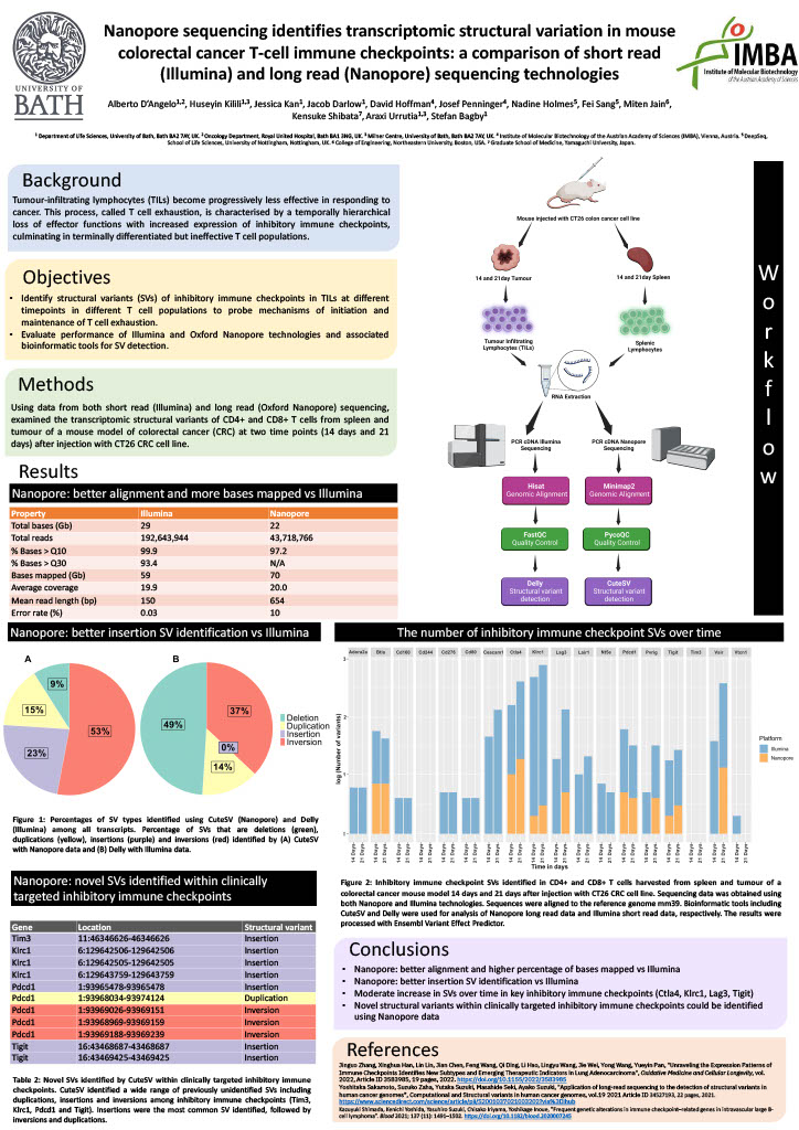 Nanopore Sequencing Identifies Transcriptomic Structural Variation In Mouse Colorectal Cancer T