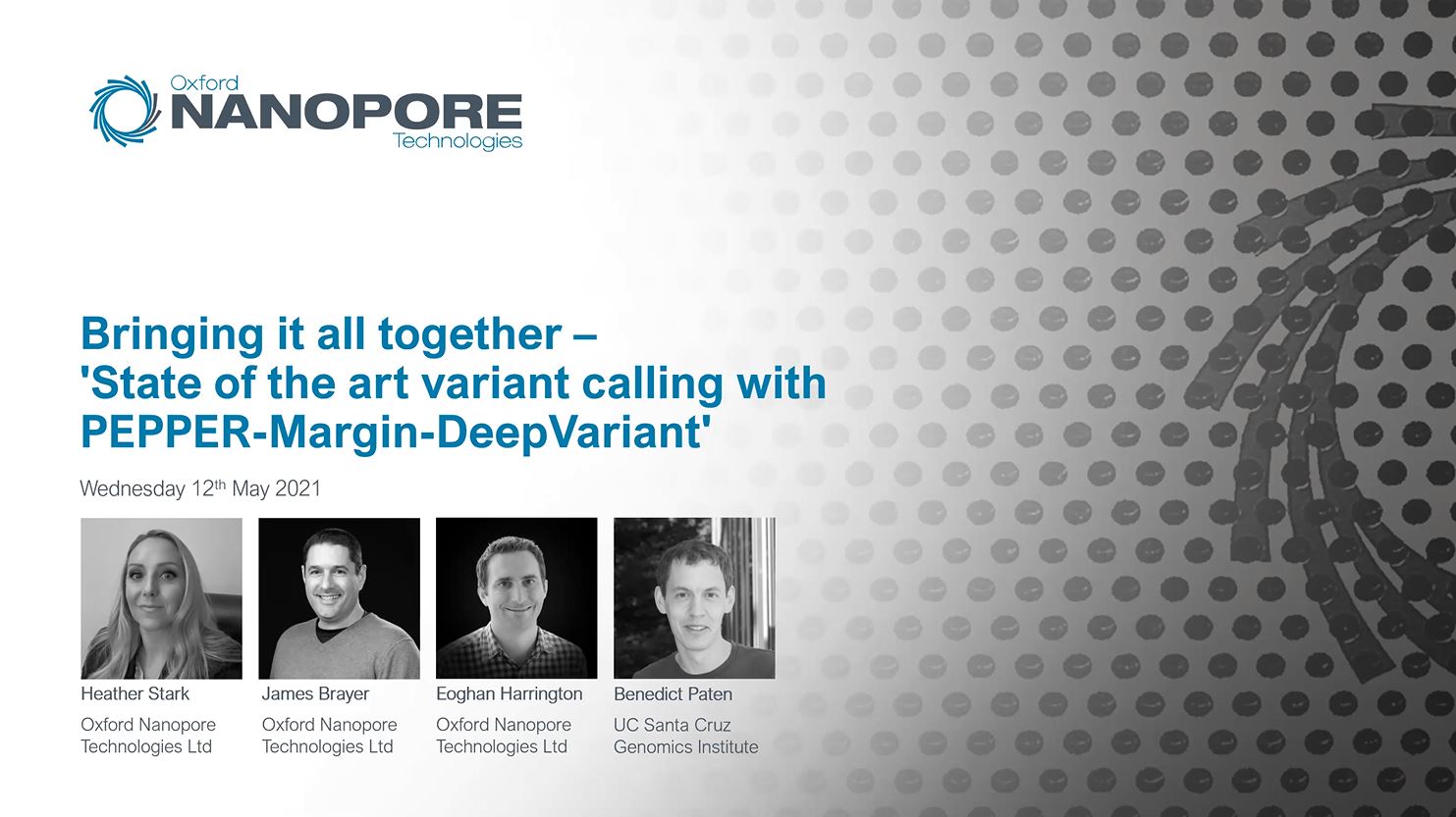 Biology of Genomes 2021: Bringing it all together - 'State of the art variant calling with ...