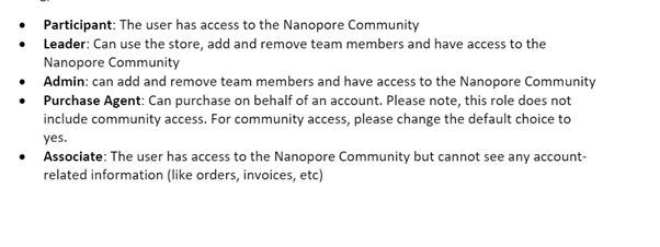 What are the different ONT Account roles and their functions?