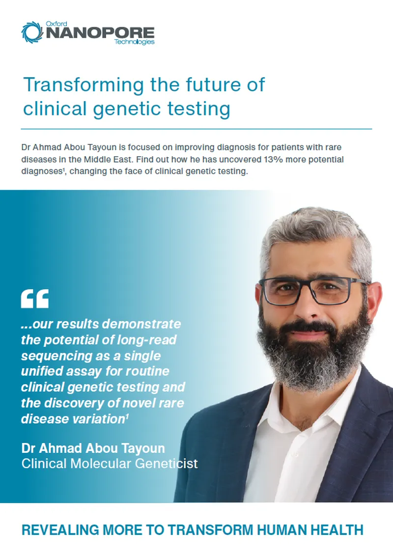 Testimonial: Transforming the future of clinical genetic testing