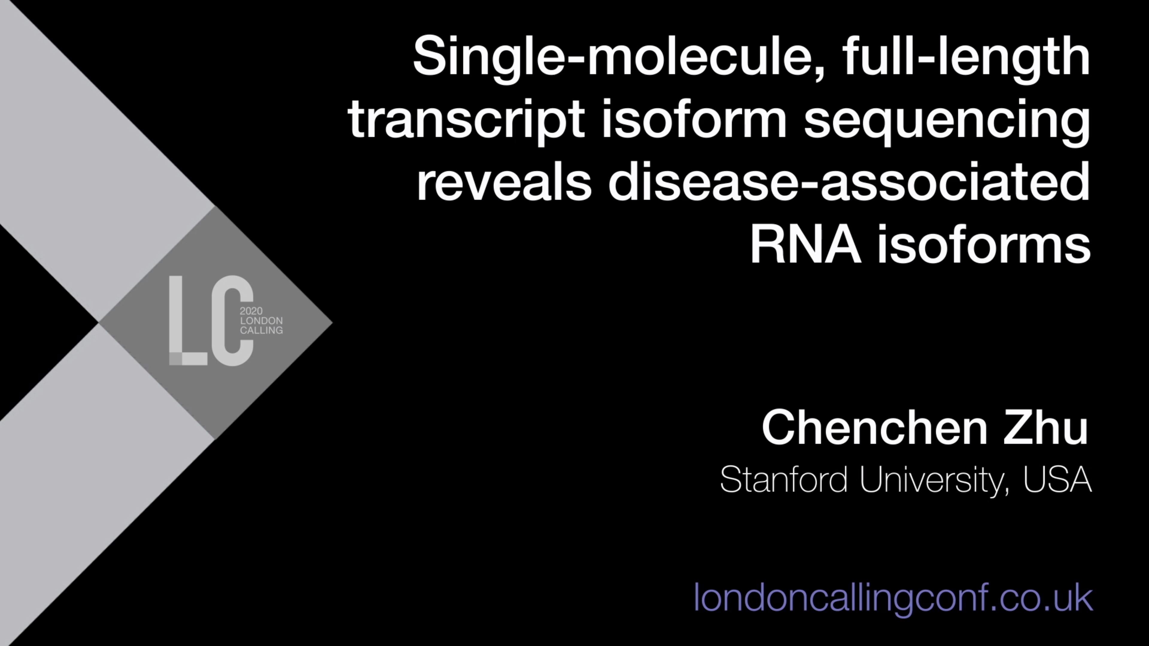 Single-molecule, full-length transcript isoform sequencing reveals ...