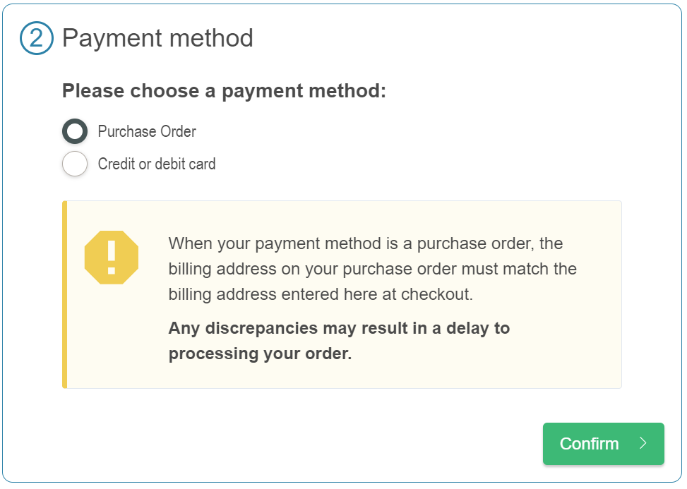 What payment methods do you accept?