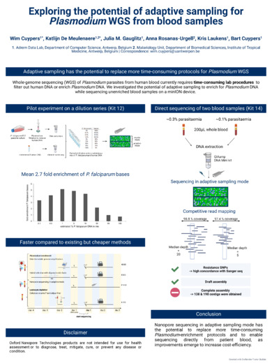 Exploring the potential of adaptive sampling for *Plasmodium* WGS from ...