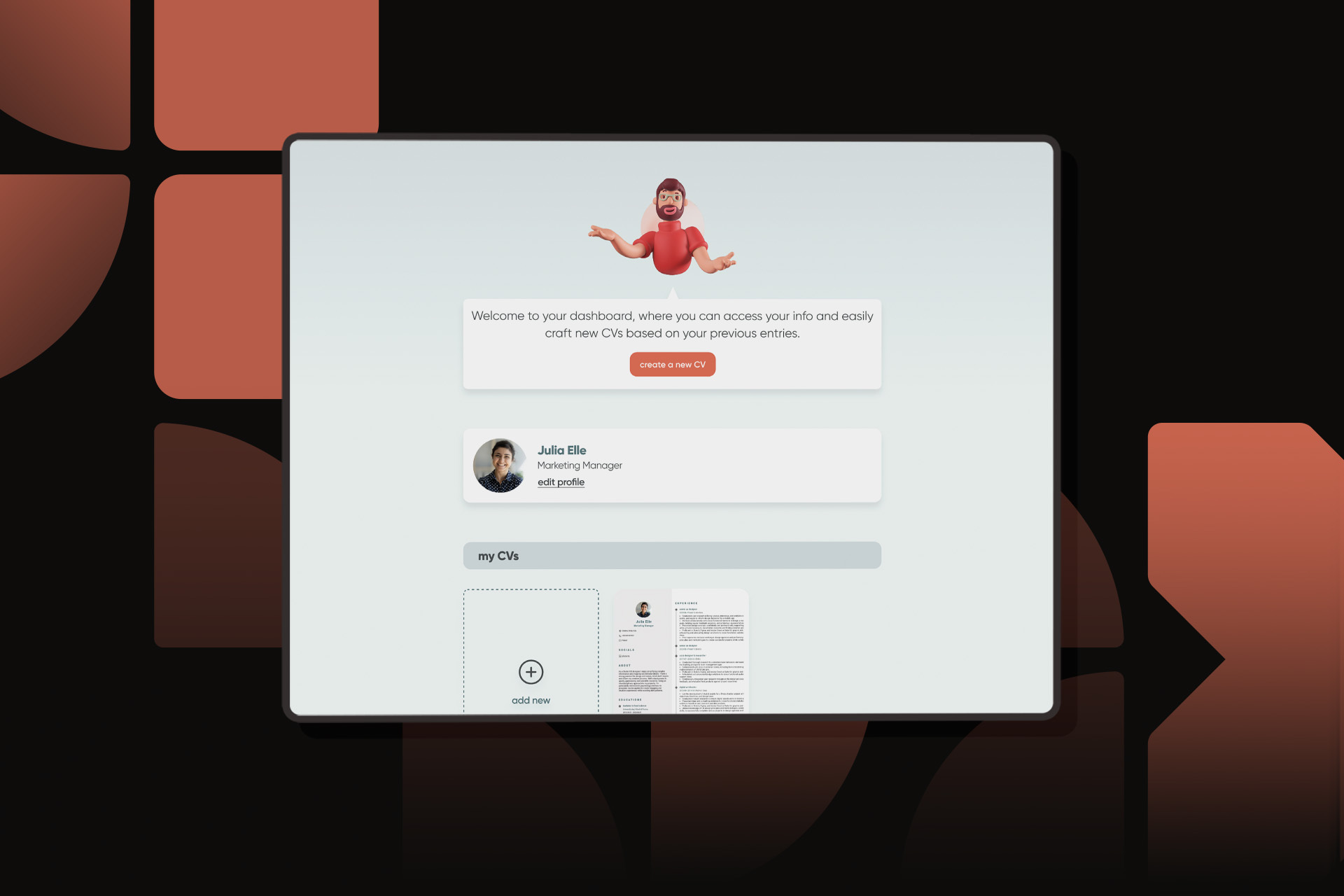 Cubra CV generator | A product by Mindnow