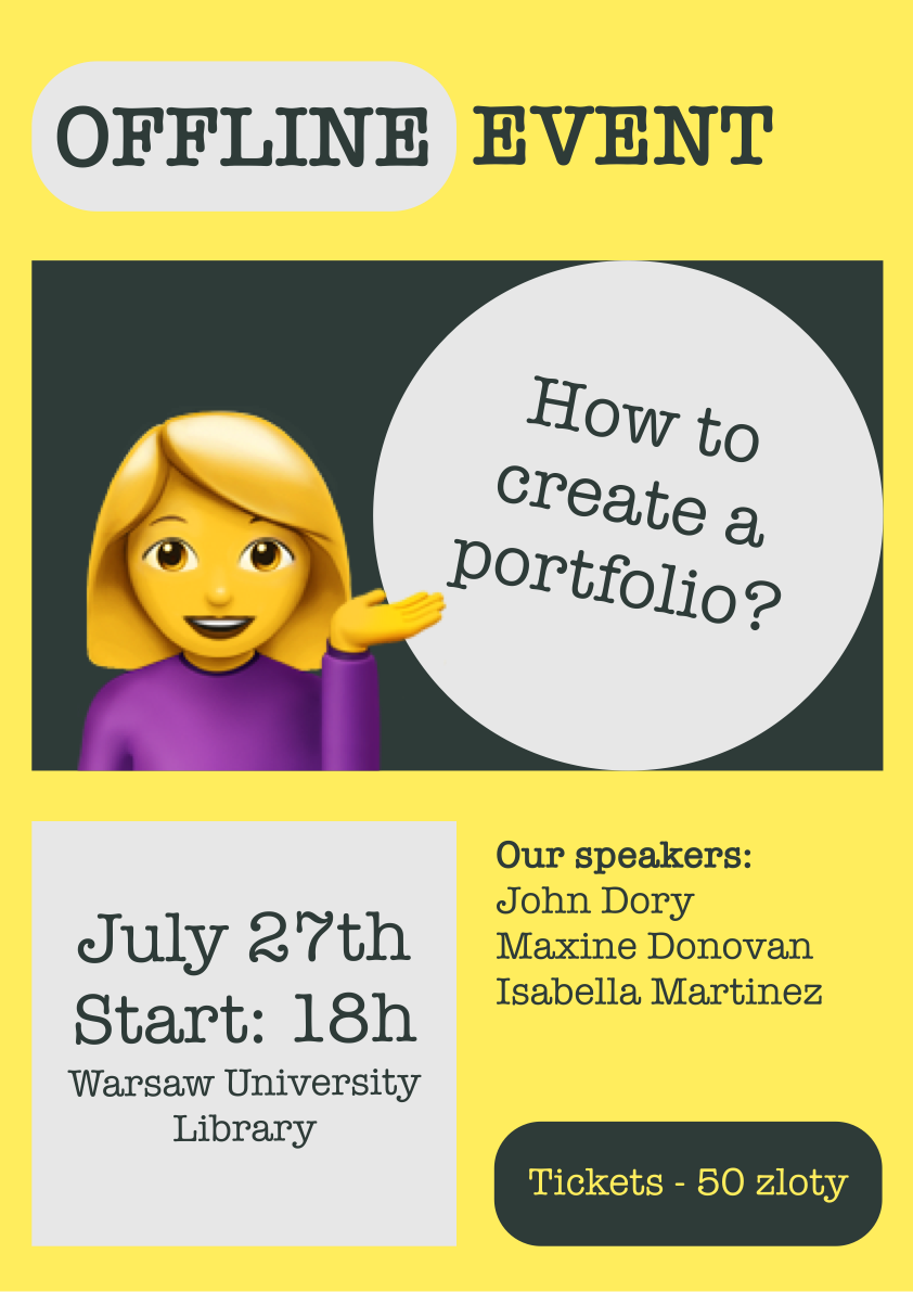Minimal Yellow Poster Linearity Templates