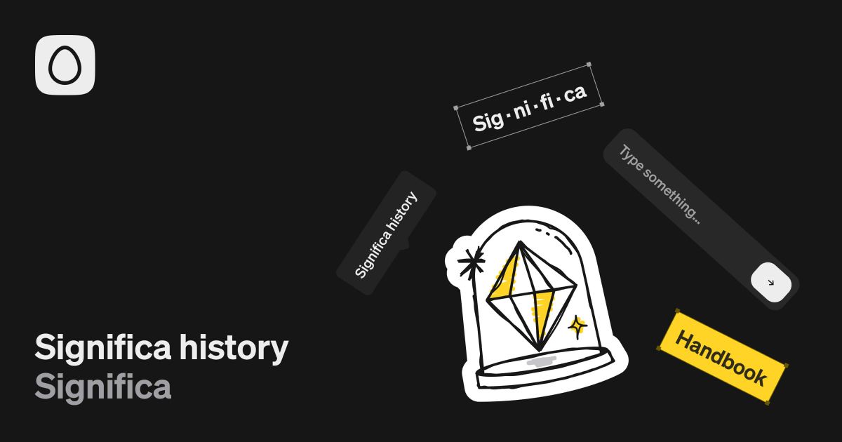 Handbook by Significa — Significa history