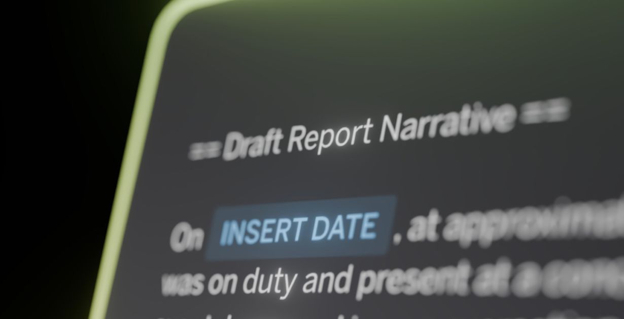 How Draft One upholds transparency for AI-assisted police reports ...