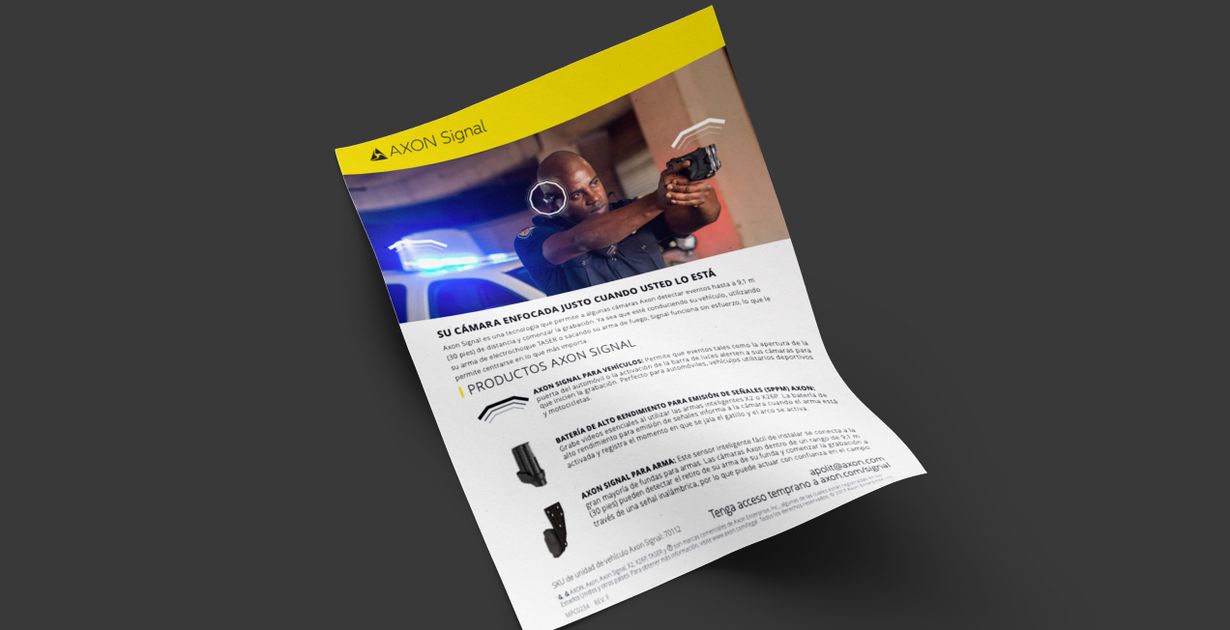 Axon Signal Product Card - Axon.com | LATAM