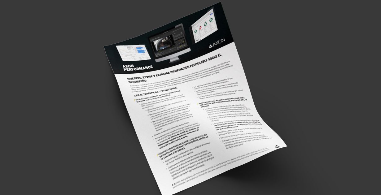 Axon Performance Product Card - Axon.com | LATAM