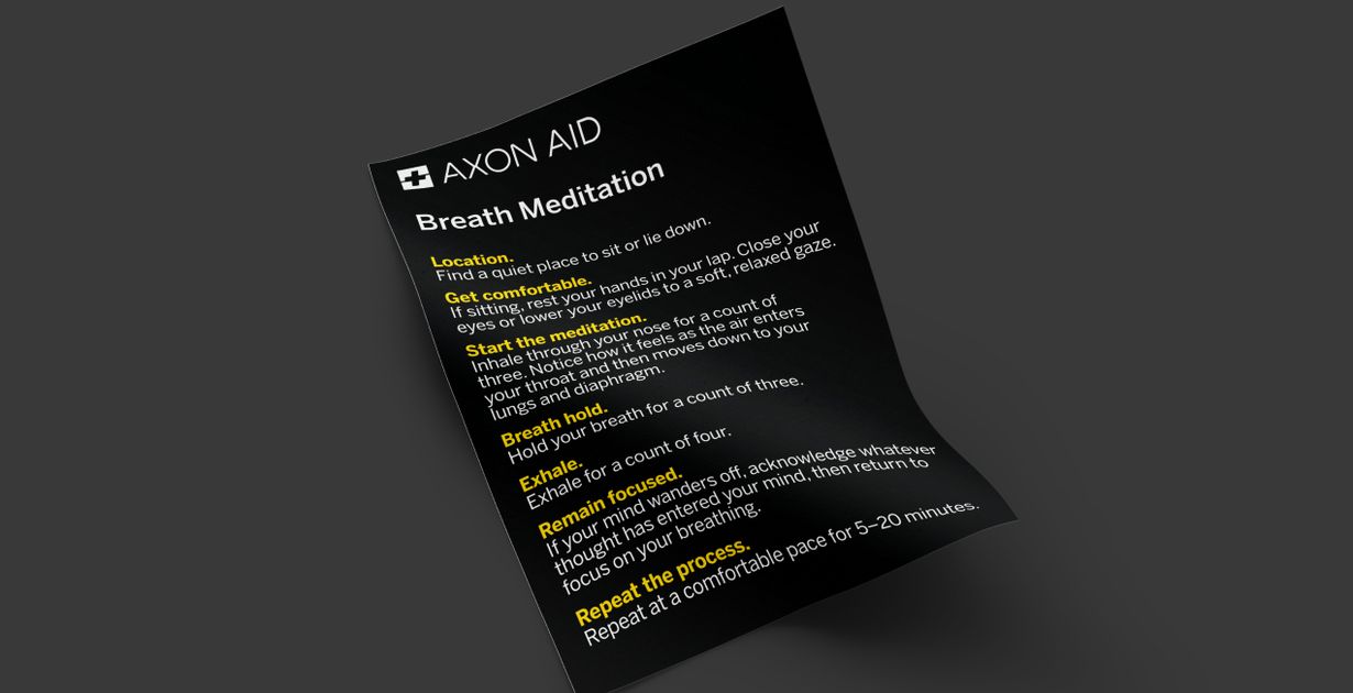 Axon Aid | Breathing Technique Poster - Axon.com