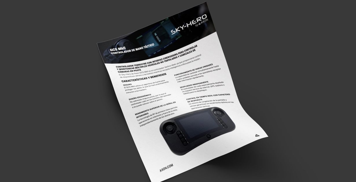 Axon Sky Hero GCS Product Card - Axon.com | LATAM