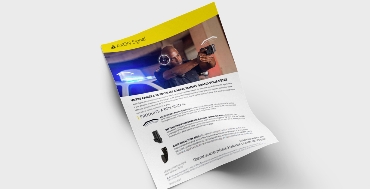Axon Signal Product Card - Axon.com | FR-CA