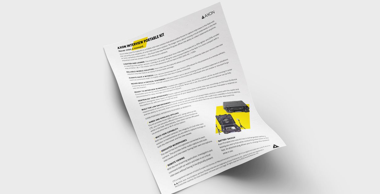 Axon Interview Portable - Axon.com