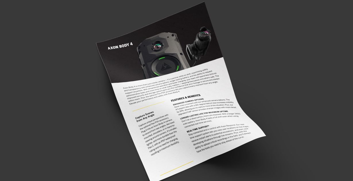 Axon Body 4 product card - Axon.com | UK