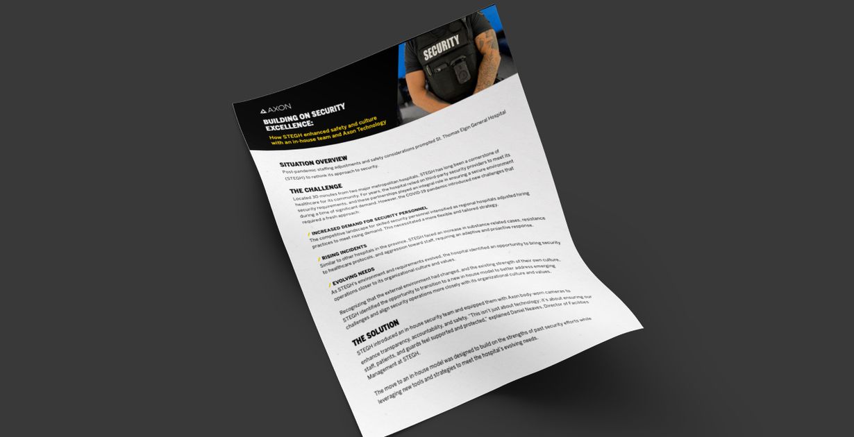 Building on security excellence: how STEGH enhanced safety and culture ...