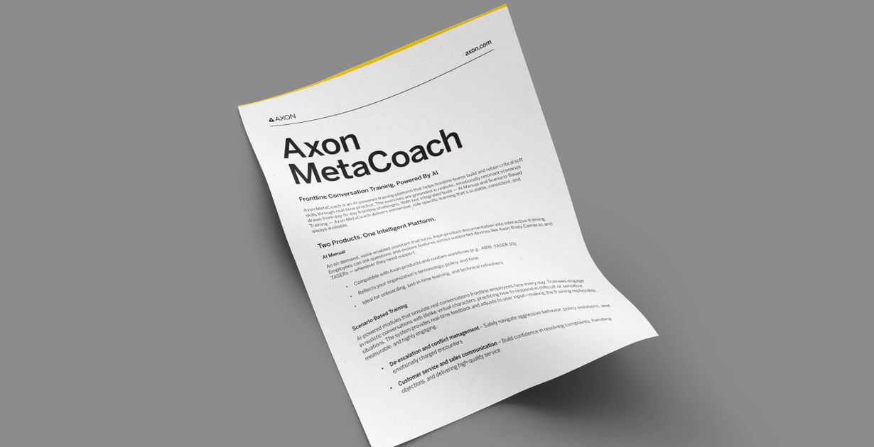Axon MetaCoach Product Card - Axon.com