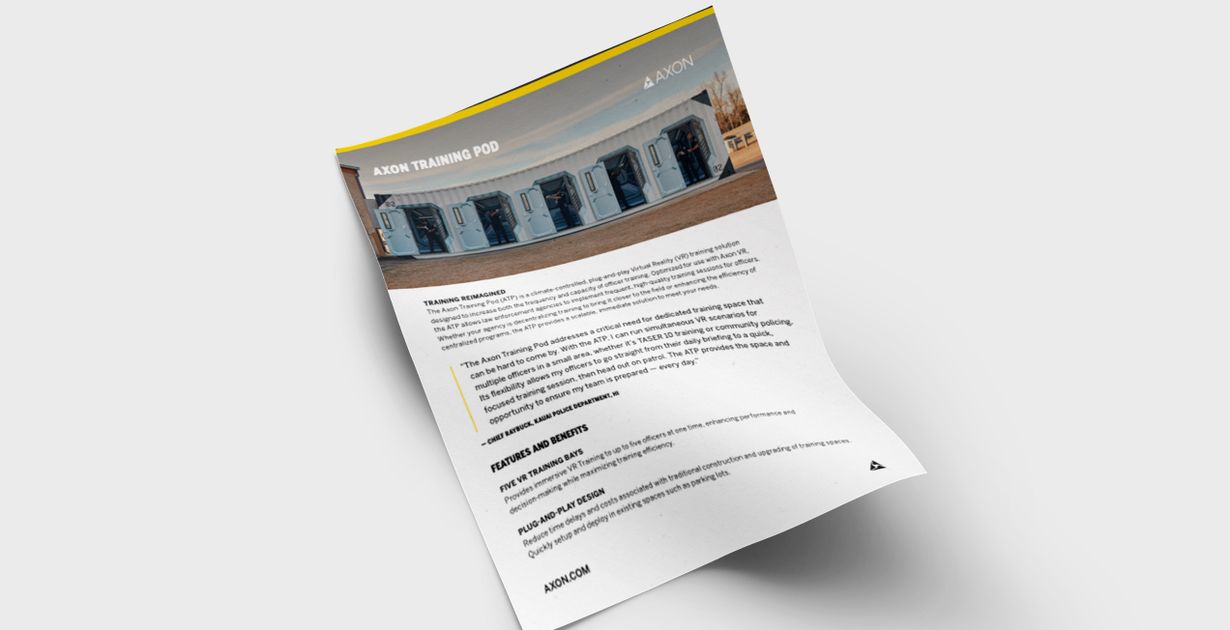 Axon Training Pod Product Card - Axon.com | EN-CA