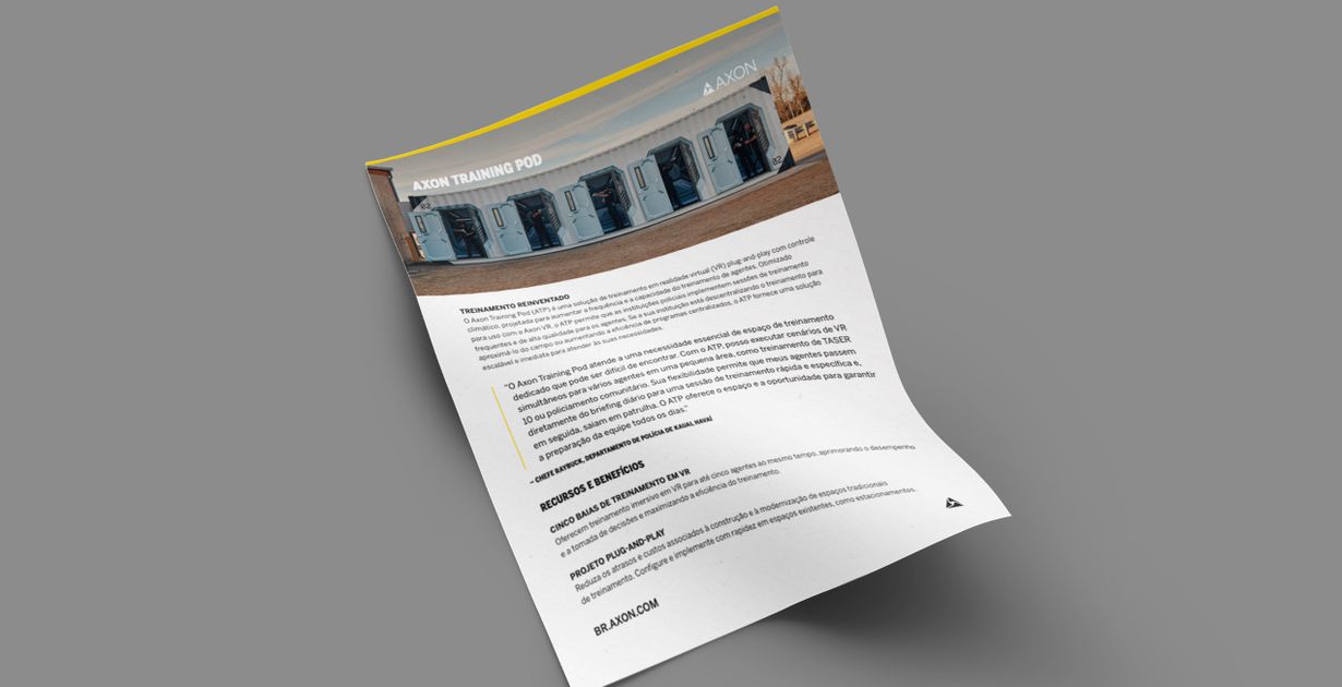 Axon Training Pod Product Card - Axon.com | PT-BR