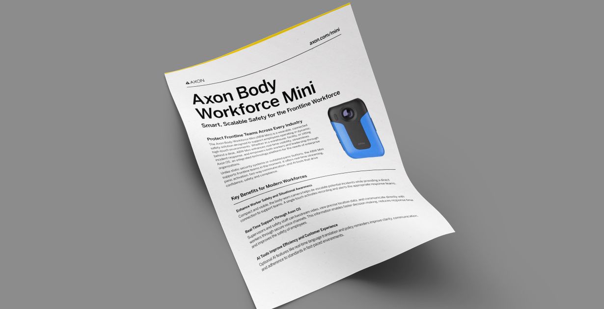 Axon Body Workforce Mini - Axon.com