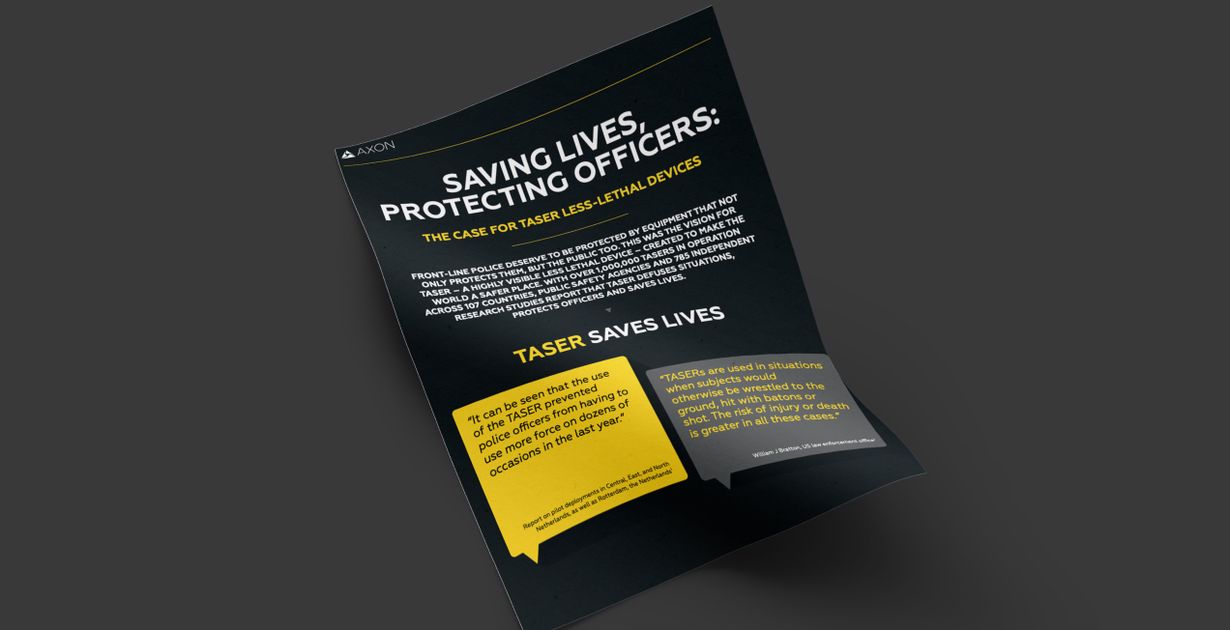 TASER saving lives infographic - Axon.com | UK
