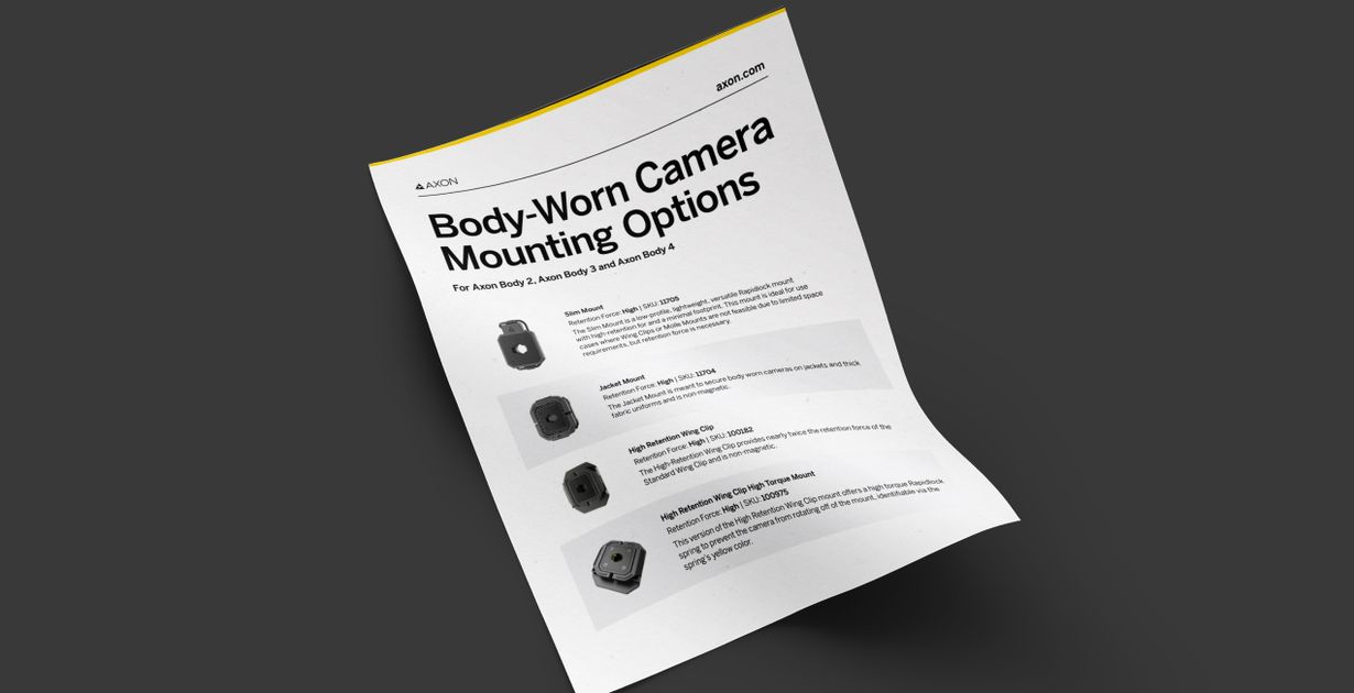 Axon Body Camera Mounts product card - Axon.com | UK