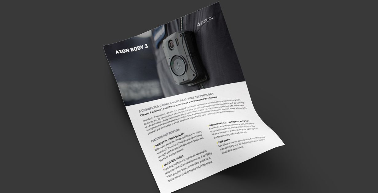 Axon Body 3 Product Card - Axon.com | EN-CA