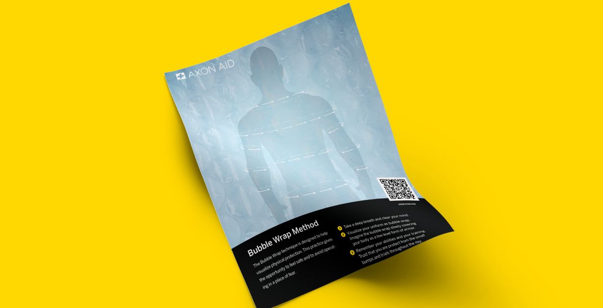 Bubble Wrap Technique Poster For Corrections Officers - Axon.com