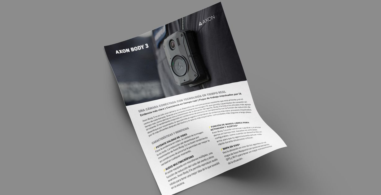Axon Body 3 Product Card - Axon.com | LATAM