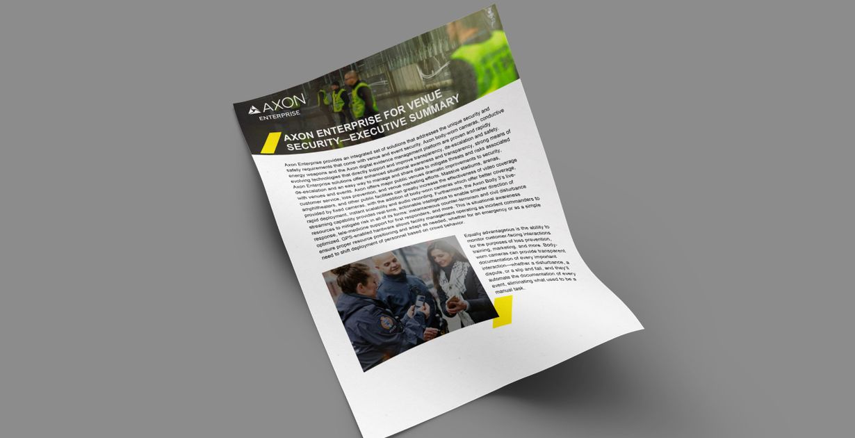 Axon Enterprise For Venue Security - Axon.com