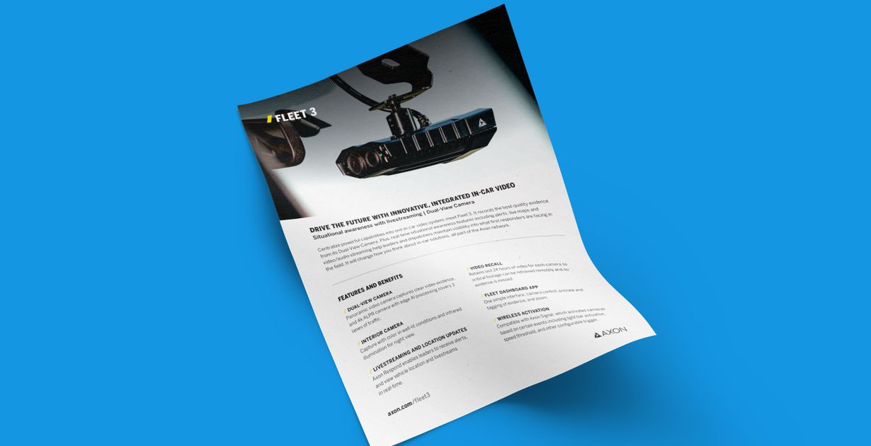 Axon Fleet 3: In-Car Video for Fire & Emergency Services - Axon.com