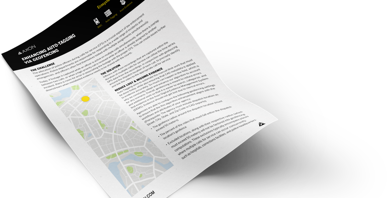 Enhancing auto-tagging via geofencing - Axon.com