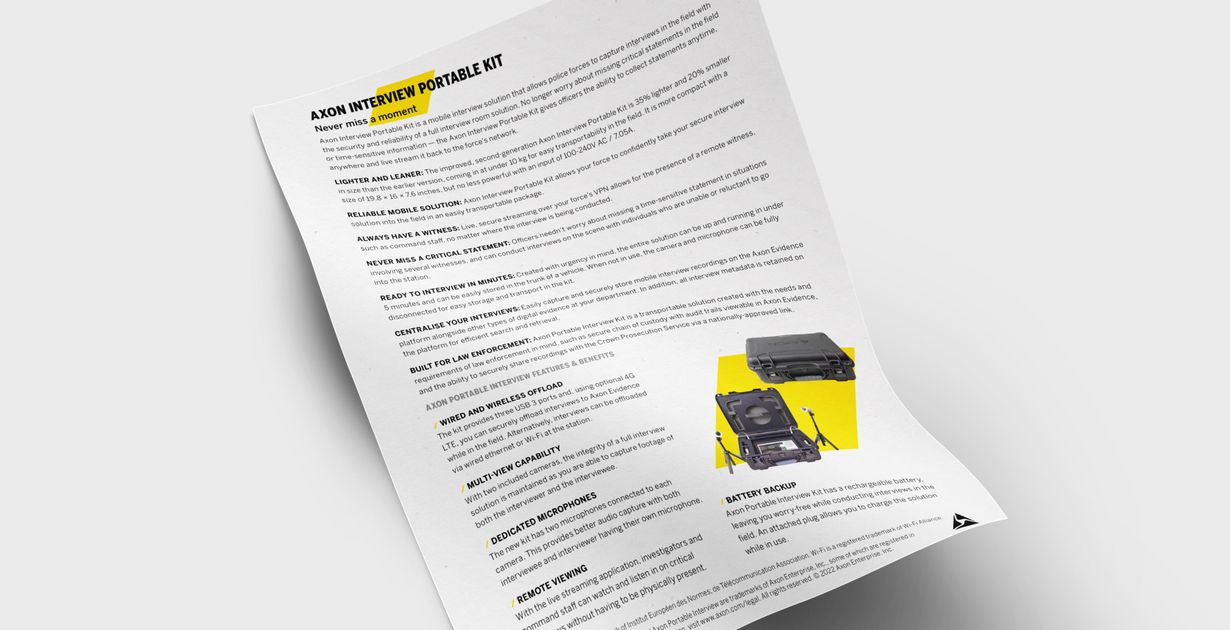 Axon Interview Portable - Axon.com