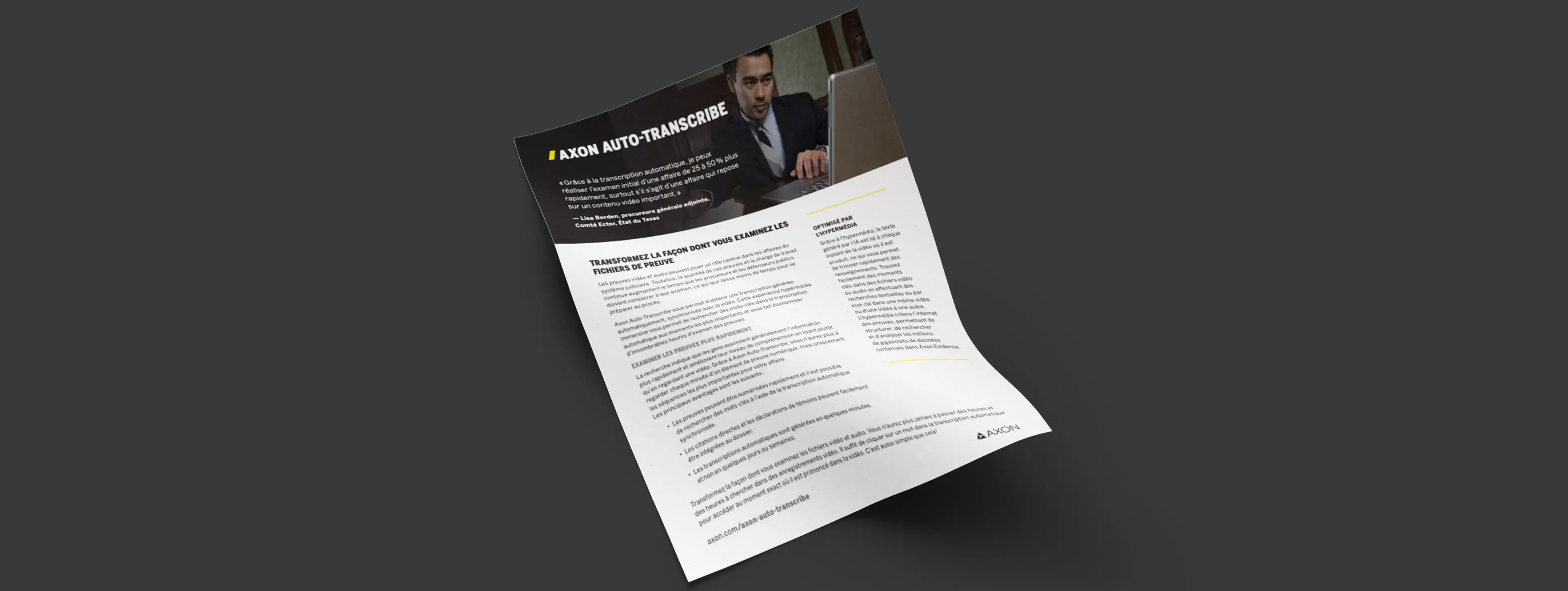 Auto Transcribe Product Card - Axon.com | FR-CA