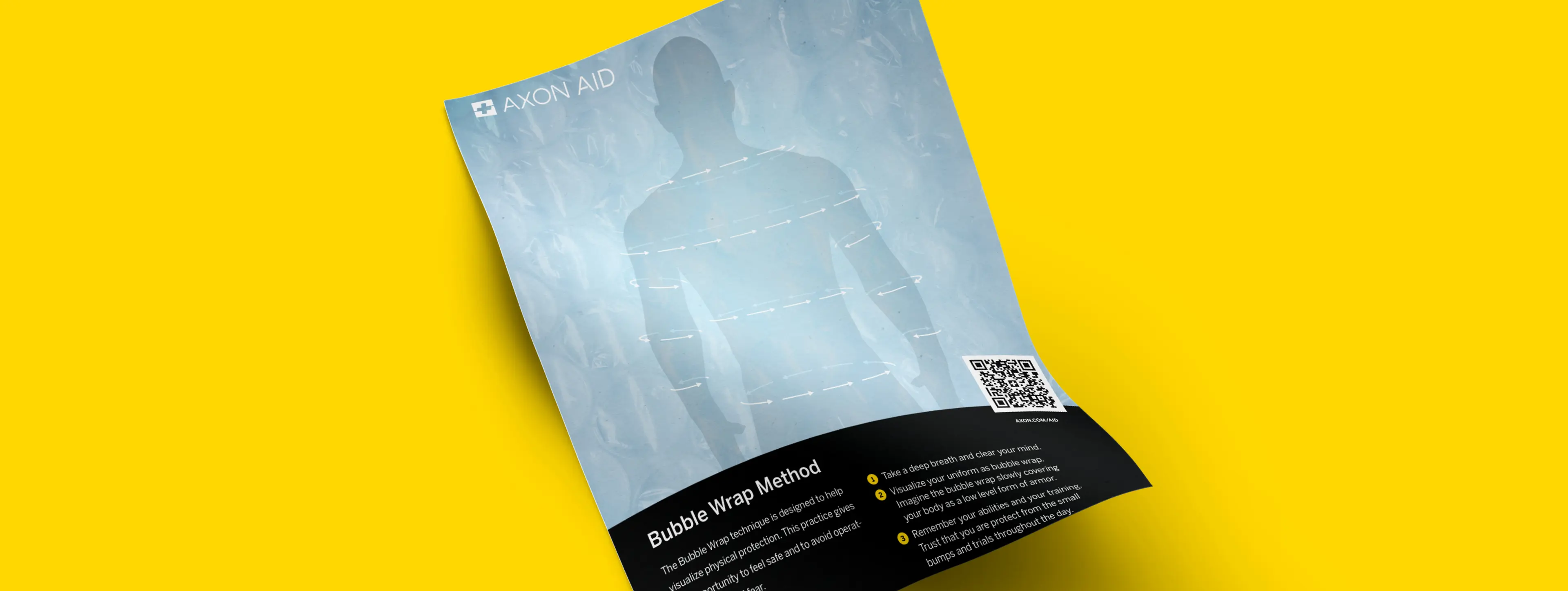 Bubble Wrap Technique Poster For Corrections Officers - Axon.com