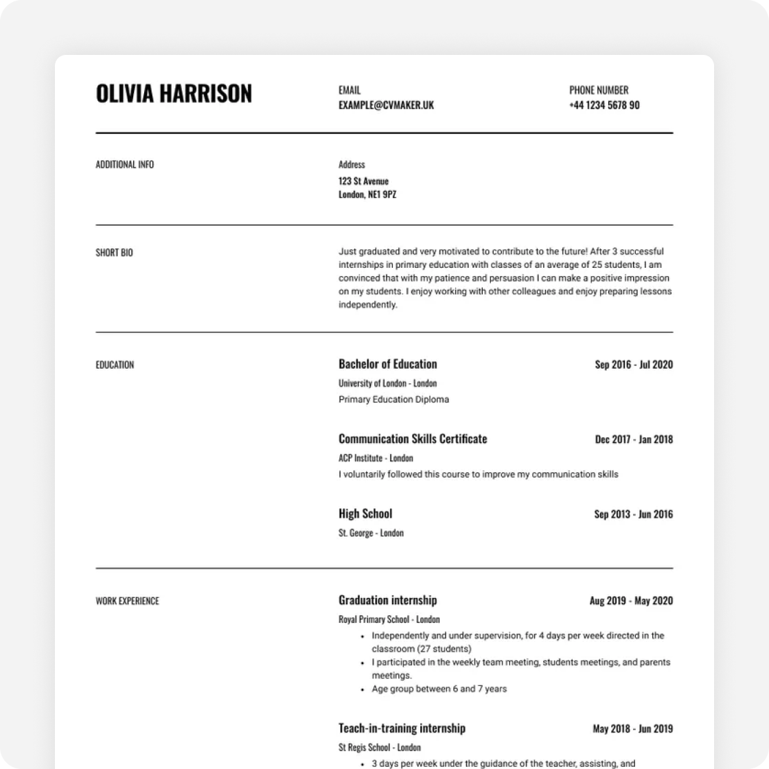 Professional CV Templates 2026 Stand Out From The Crowd Professional CV Templates 2026 Stand Out From The Crowd