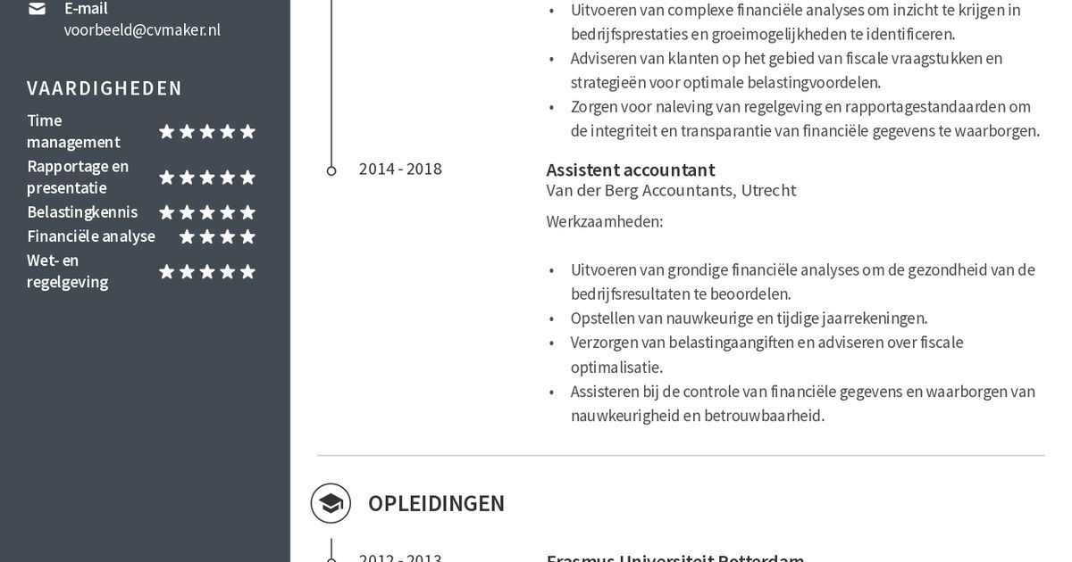 Hoe maak je een accountant cv? Tips, tricks en voorbeelden!