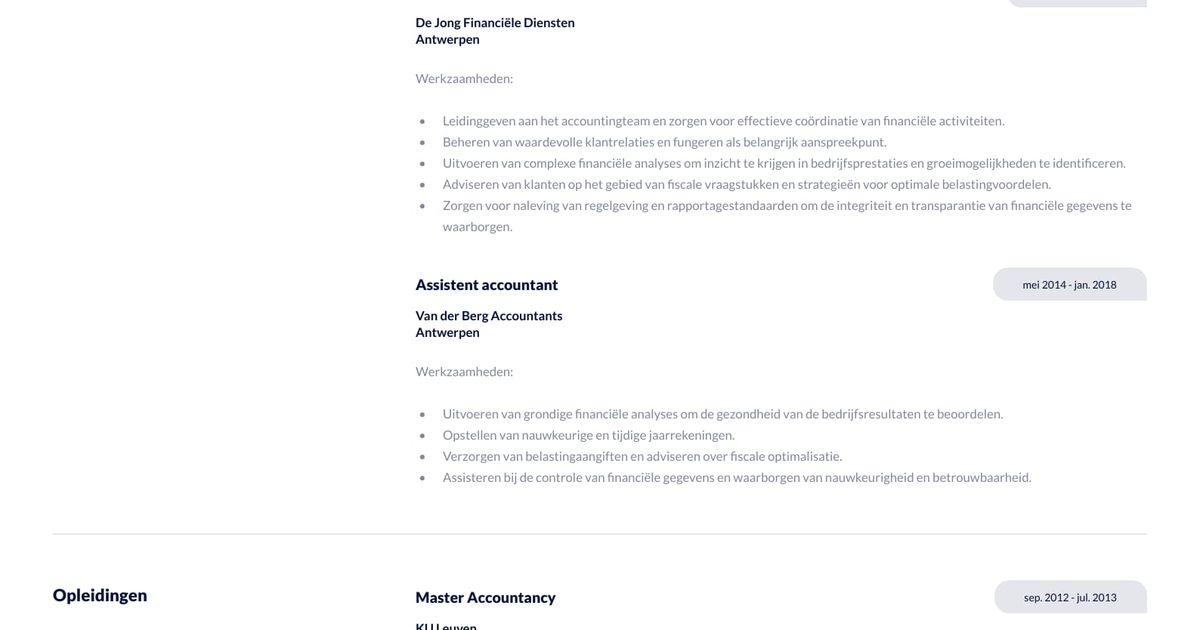 Hoe stel je een accountant-CV op? Tips, tricks, voorbeelden!