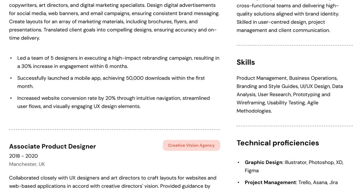 How to write a chronological CV (Examples & Writing Tips)